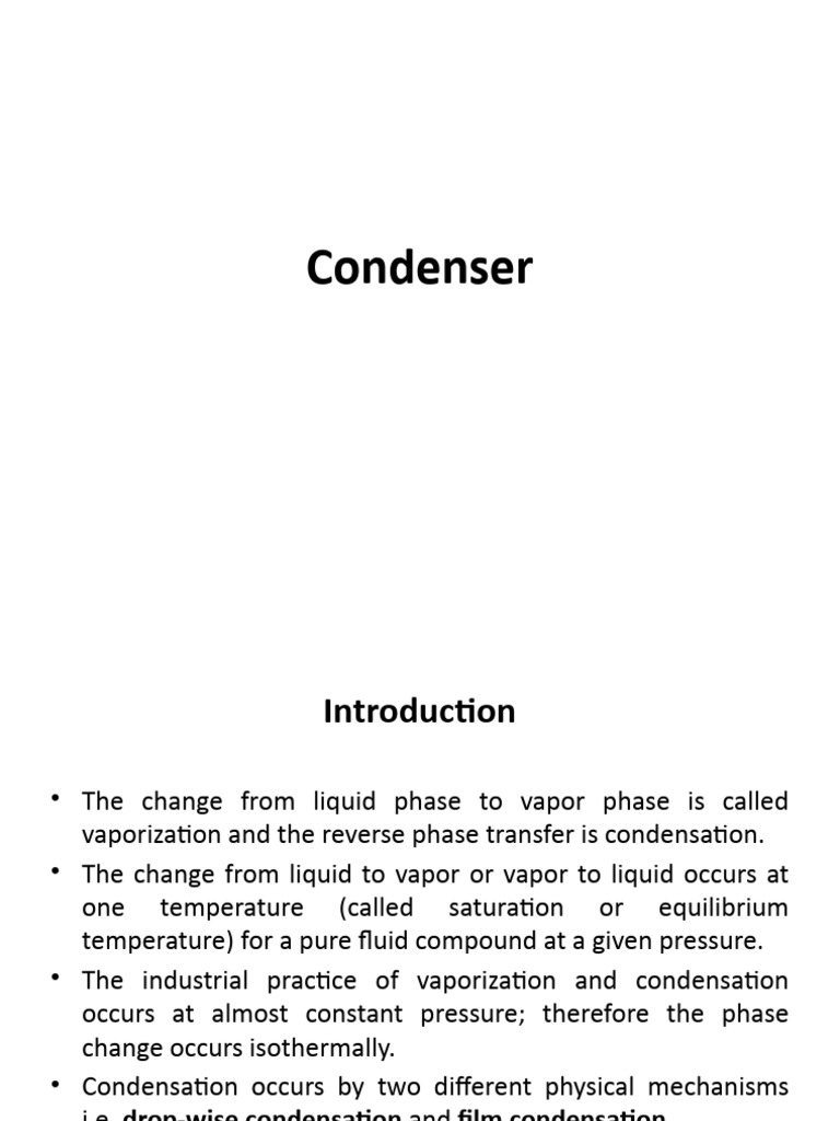 Condenser | PDF | Heat Transfer | Liquids