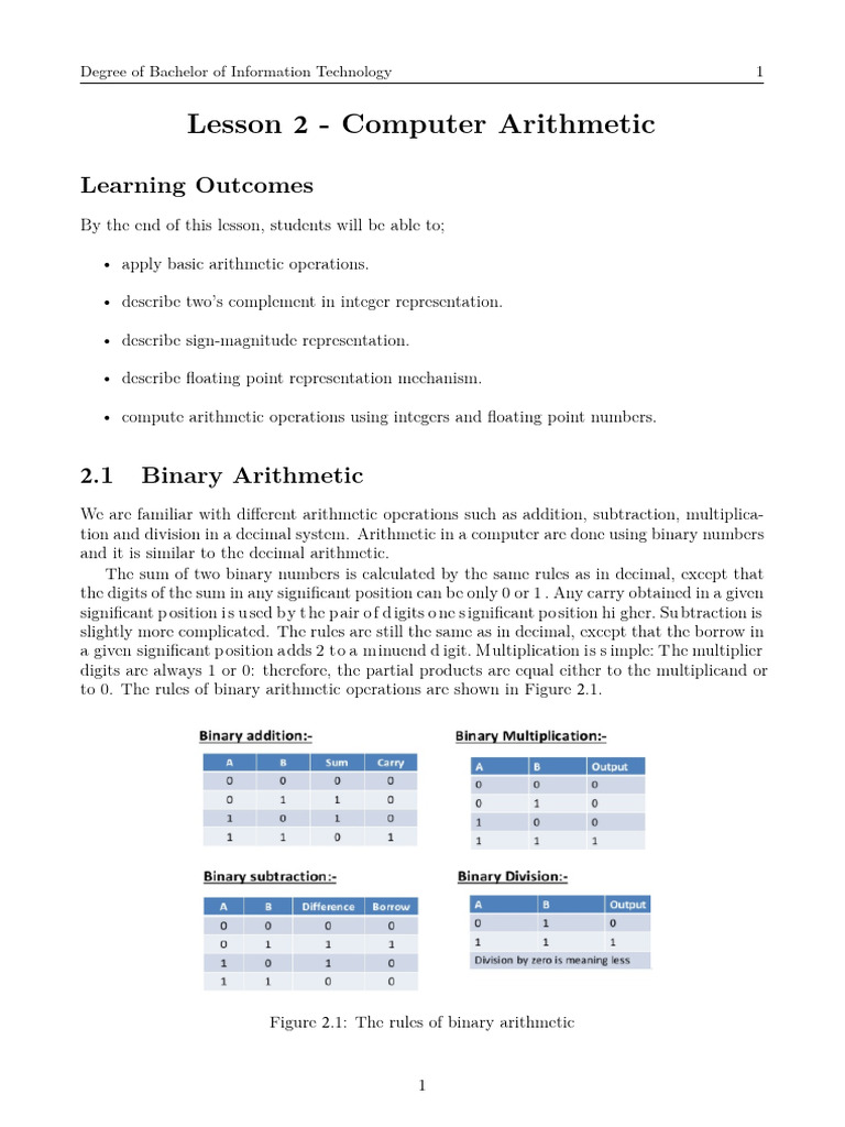 02 Lesson2 | PDF | Subtraction | Arithmetic