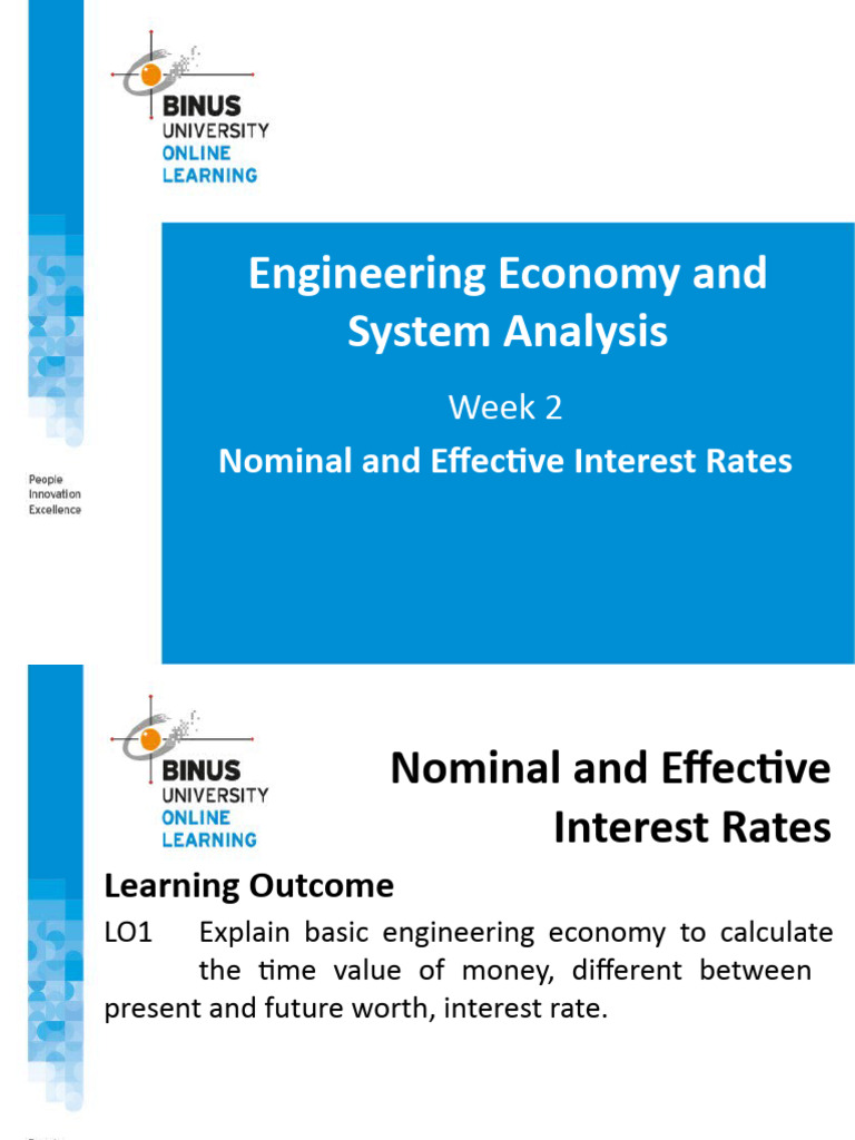 PPT02 - Nominal and Effective Interest Rates | PDF | Interest ...