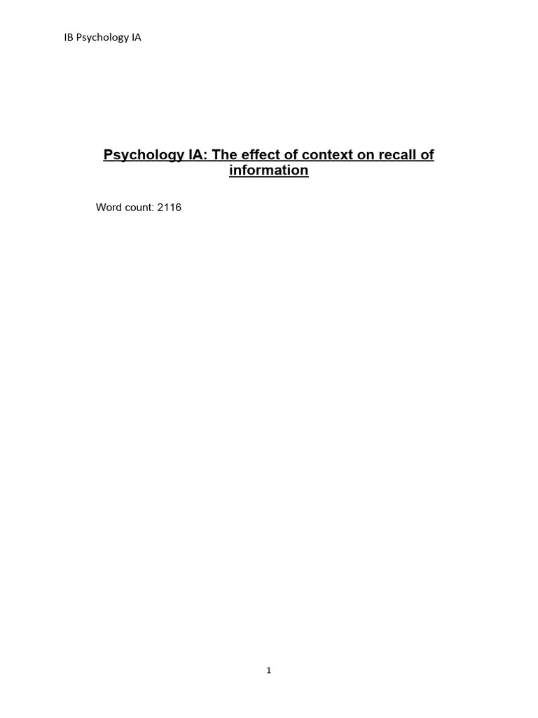 The schema theory | PDF | Schema (Psychology) | Experiment