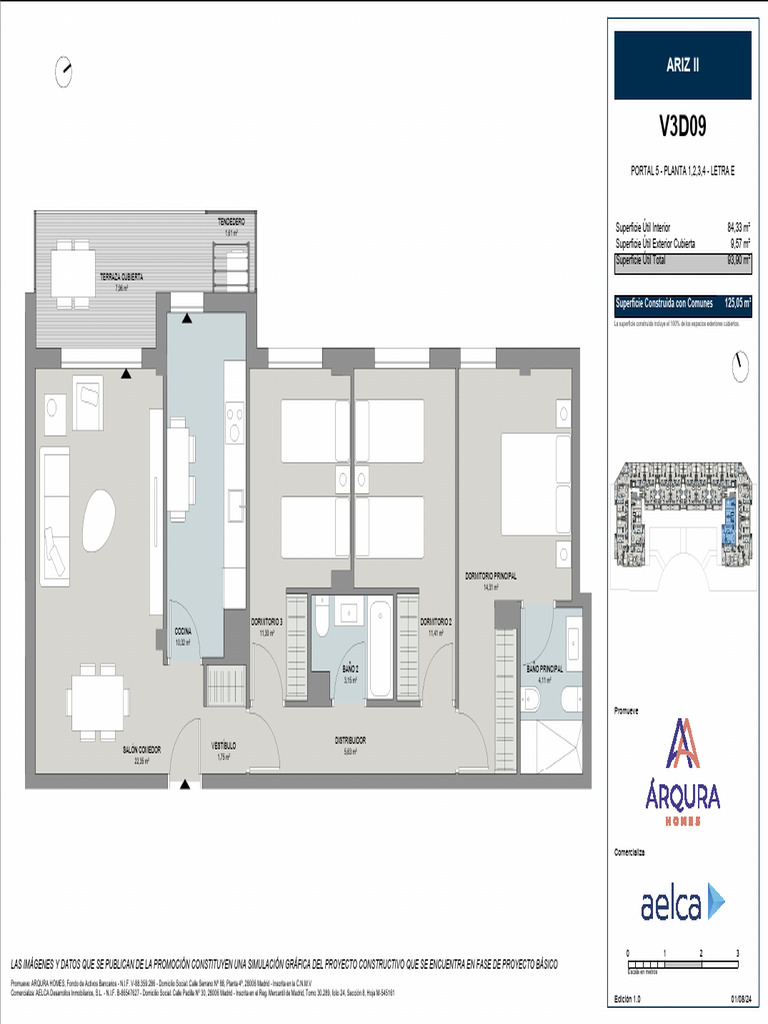2622-V3d09u-Portal 5 - Planta 1,2,3,4 - Letra e | PDF