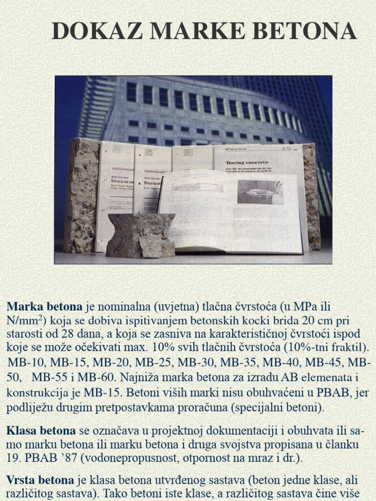 Beton Dokaz MB Prez | PDF