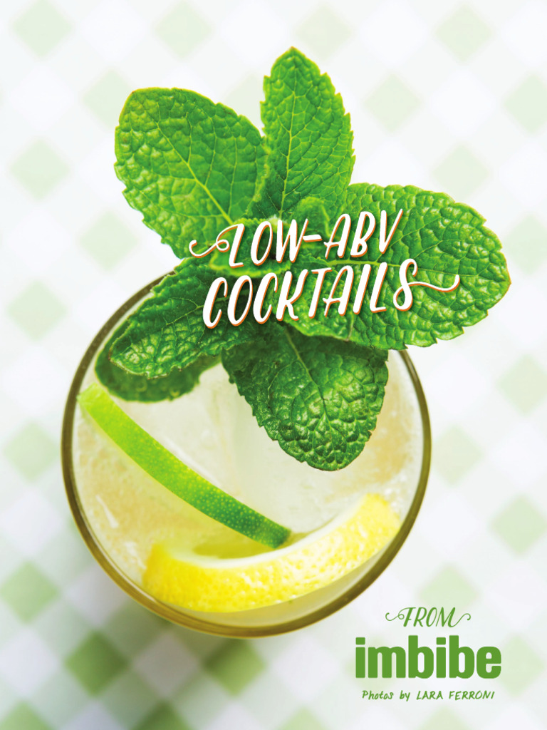 Imbibe LowABVCocktails | PDF | Carbonated Water | Drink