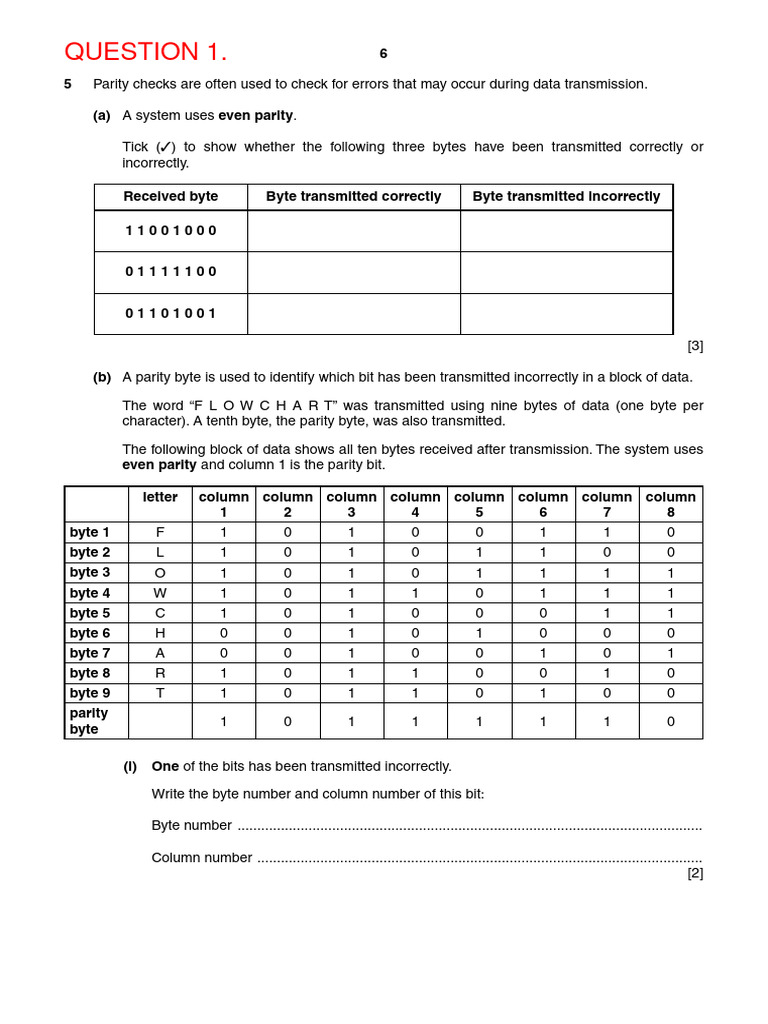 Chapter 2 Practise Questions | PDF | Duplex (Telecommunications) | Error Detection And Correction