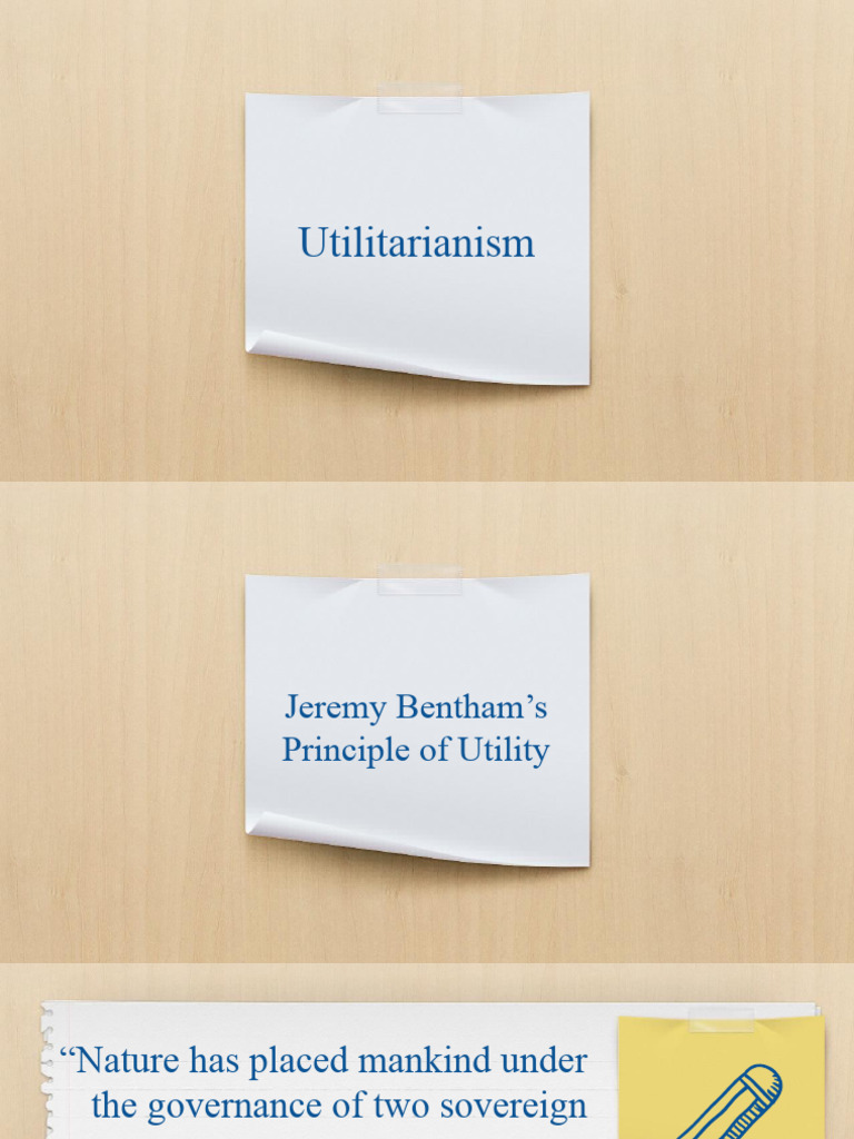 Gec09 Utilitarianism 2021 | PDF | Utilitarianism | Pleasure