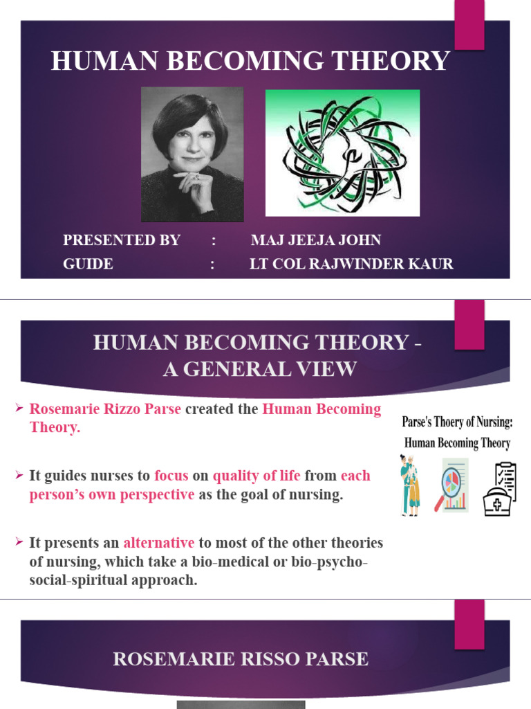 Human Becoming Theory | PDF | Paradigm | Sociology