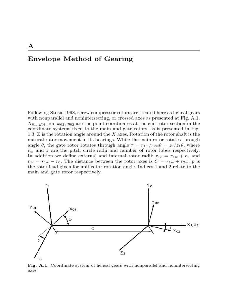 Envelope Method of Gearing | PDF | Gear | Helix