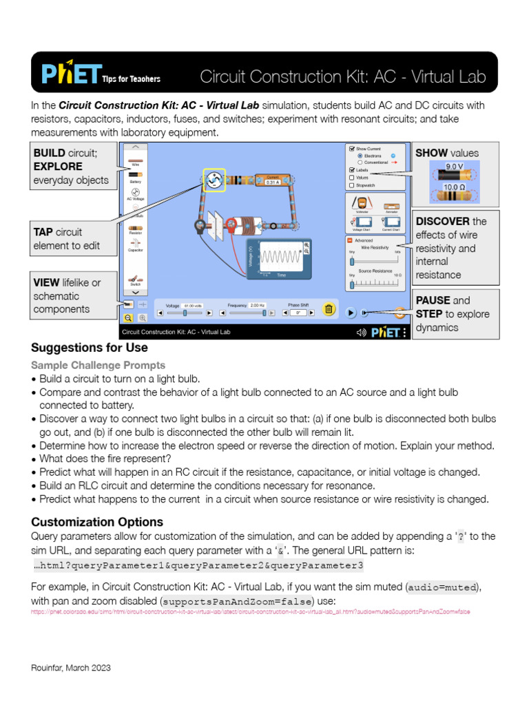 Circuit Construction Kit Ac Virtual Lab HTML Guide - en | PDF ...