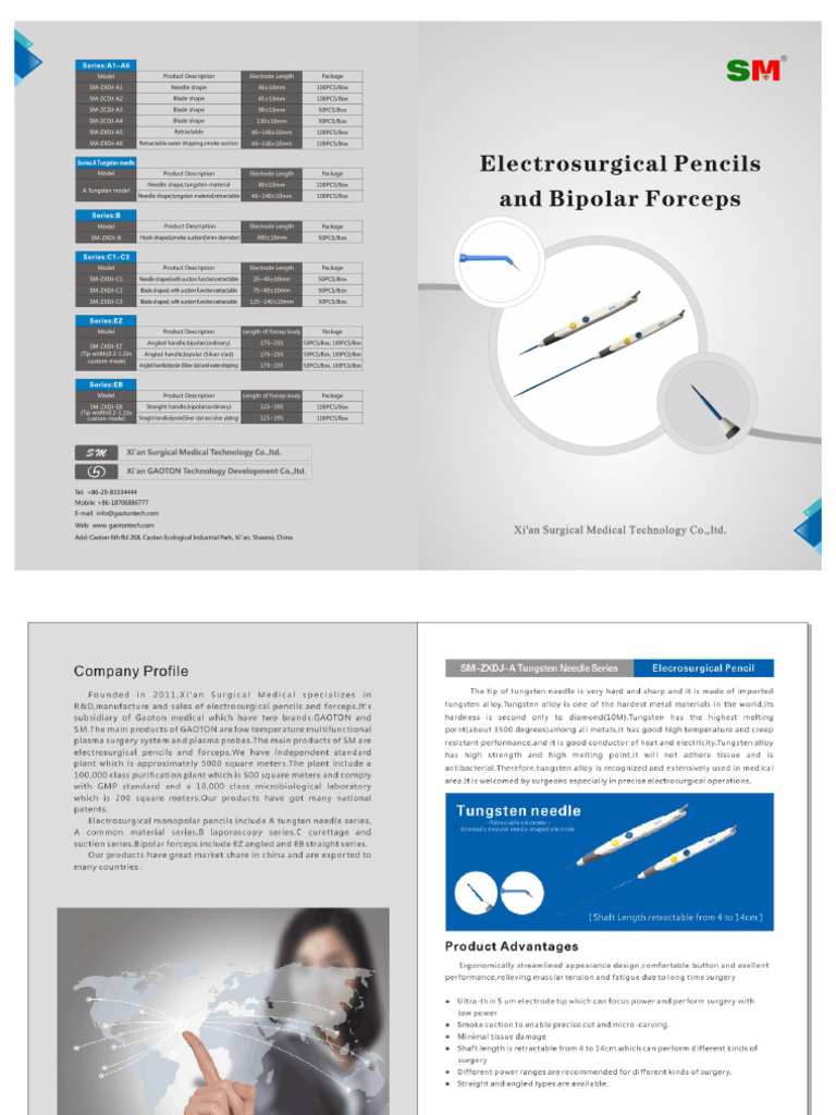 Electrosurgical Pencils and Bipolar Forceps | PDF