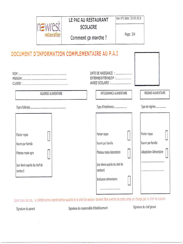PAI Regimes Speciaux | PDF