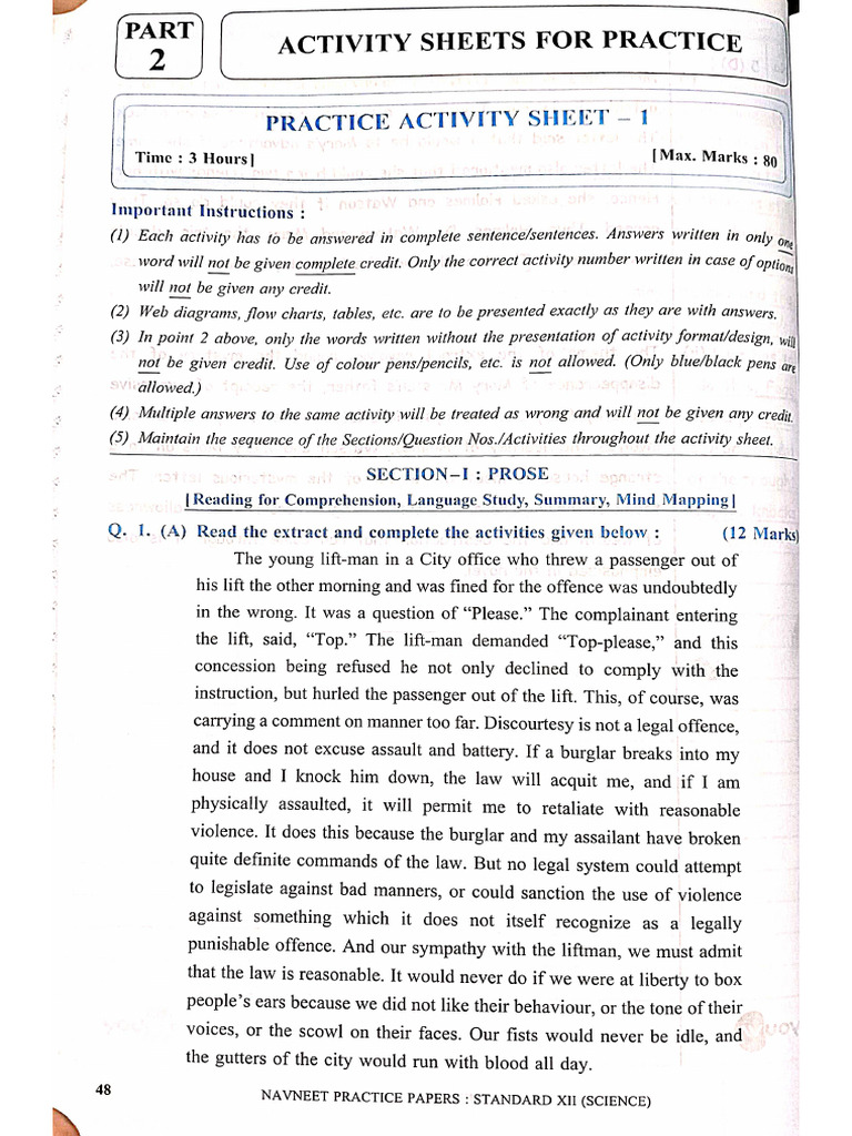 Model Paper - 1 | PDF