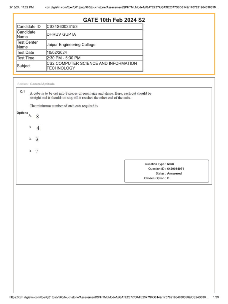 Response Sheet | PDF