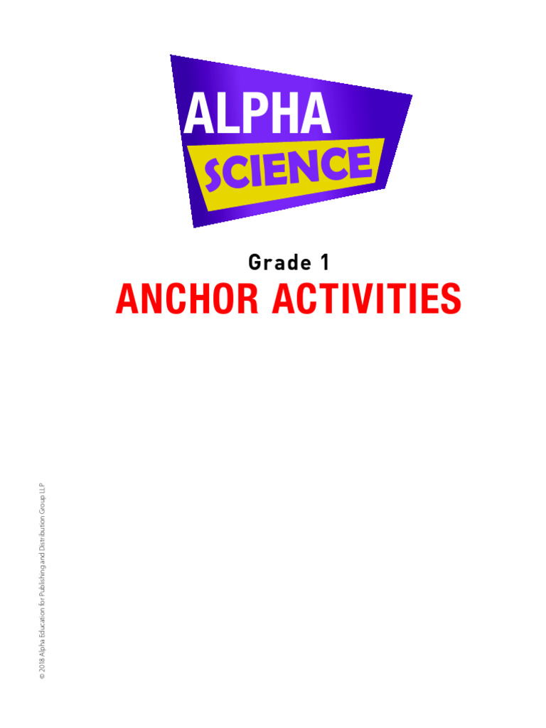 Anchor Activity Pdf Scientific Method Science