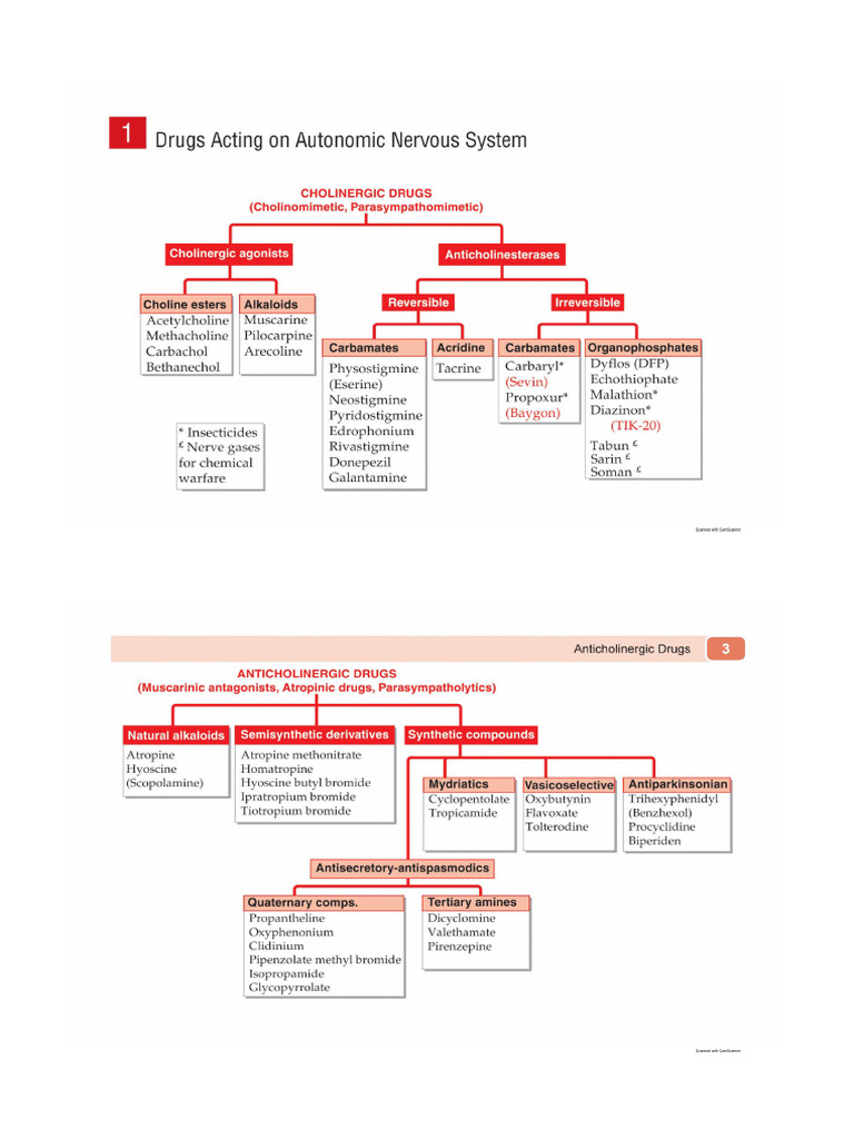 Pharmacological Classification of Drugs With Doses and Preparations | PDF