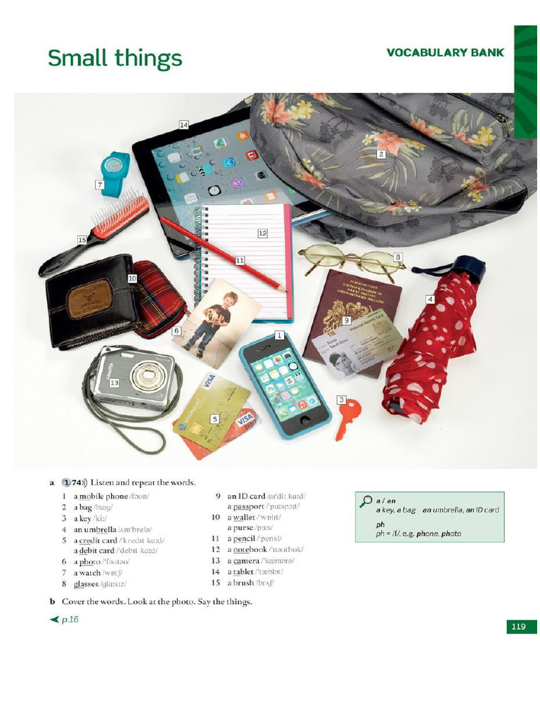 Objects Vocabulary + Questions Speaking | PDF