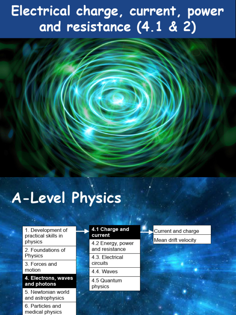 Intro To Electricity Powerpoint (4.1 & 4.2) | PDF | Voltage | Electrical Resistance And Conductance
