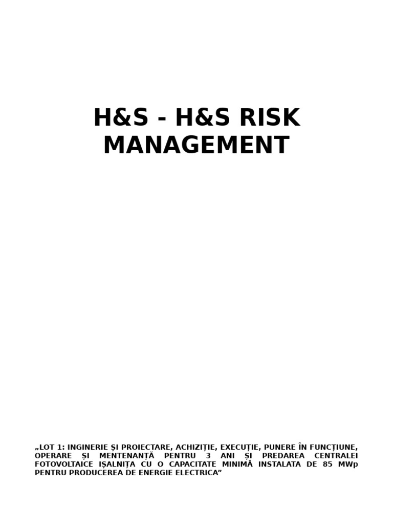 17.HSSE Risk Management | PDF | Risk | Risk Management