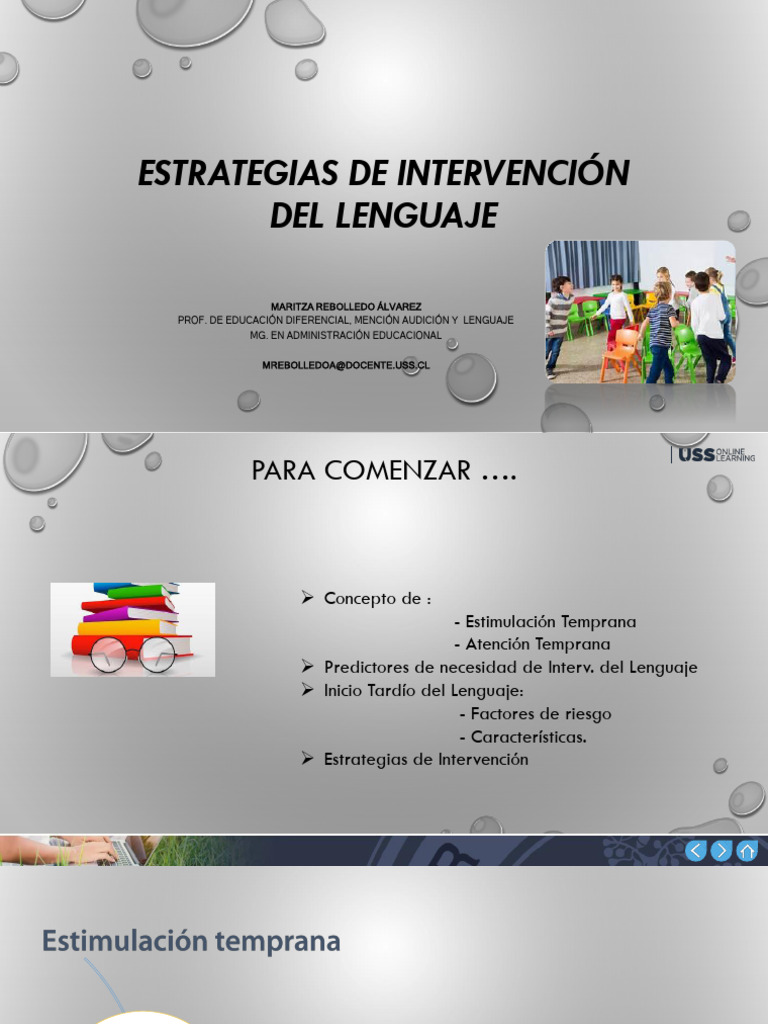 Clase 2 Estrategias de Intervencion Del Lenguaje | PDF | Palabra | Verbo