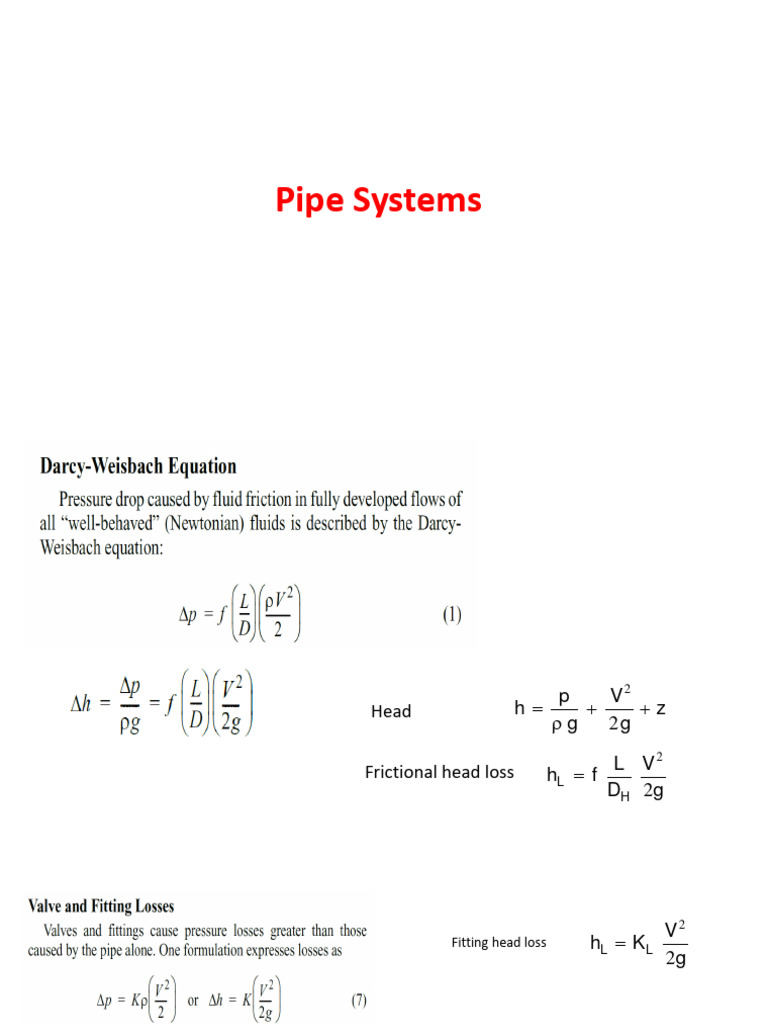 Pipe System | PDF | Pipe (Fluid Conveyance) | Mechanical Engineering