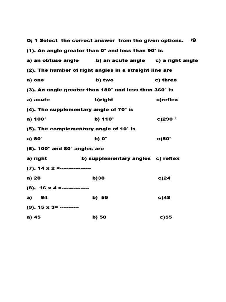 2nd Monday Test of 5 | PDF