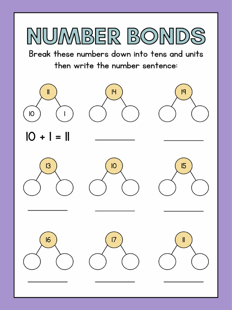 Addition and Number Bond | PDF
