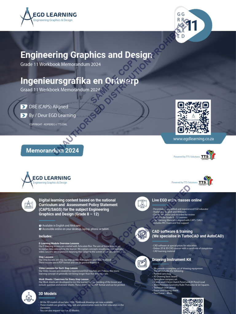 EGD Learning Grade 11 Memorandum 2024 DBE Evaluation Copy 1 | PDF