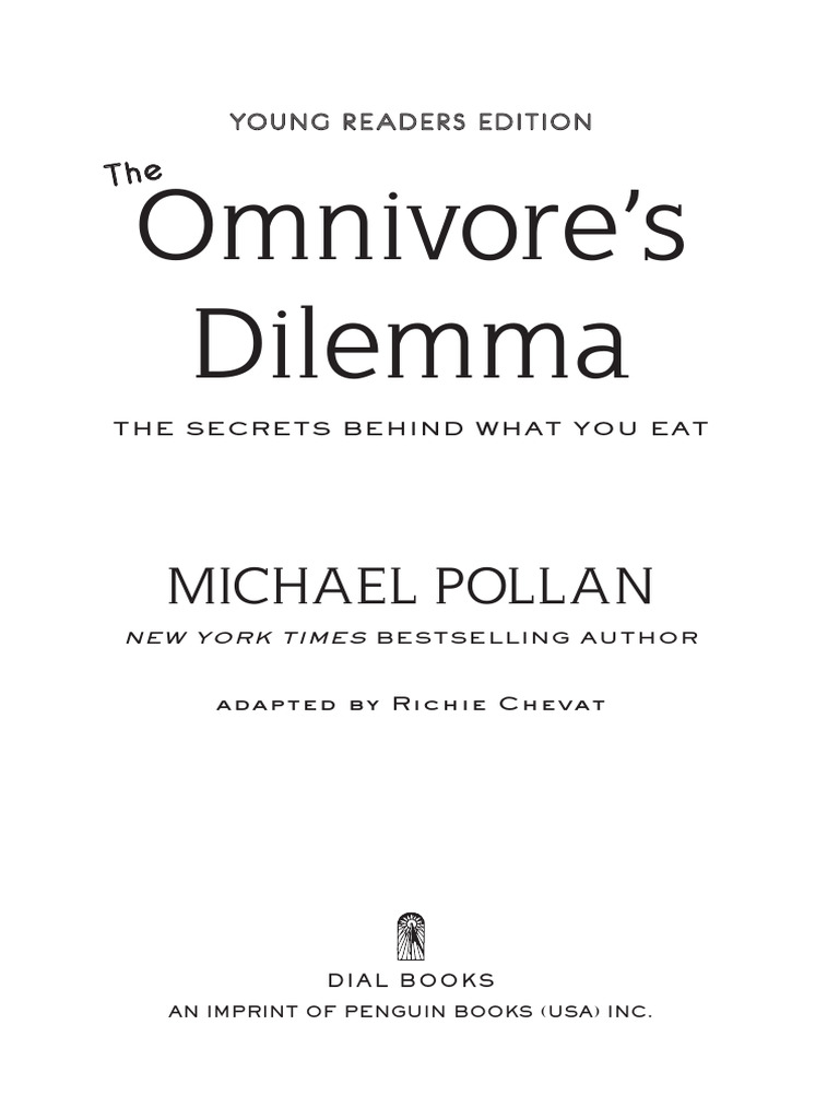 The Omnivores Dilemma Young Readers Edition | PDF | Photosynthesis | Maize