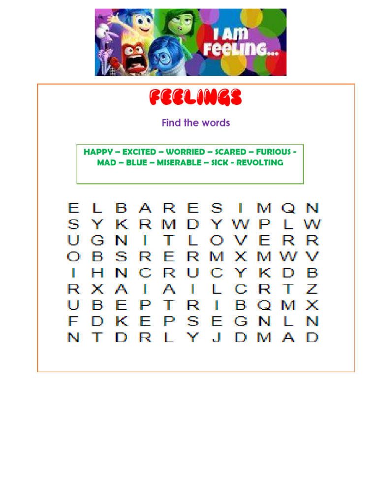 Class 3 - Feelings + Song Happy | PDF