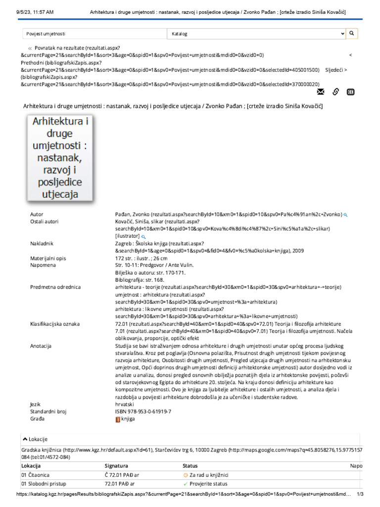 Arhitektura I Druge Umjetnosti - Nastanak, Razvoj I Posljedice Utjecaja ...