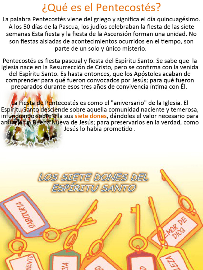 Pentecostés: Fiesta del Espíritu Santo | PDF | Pentecostés | Creencia y ...