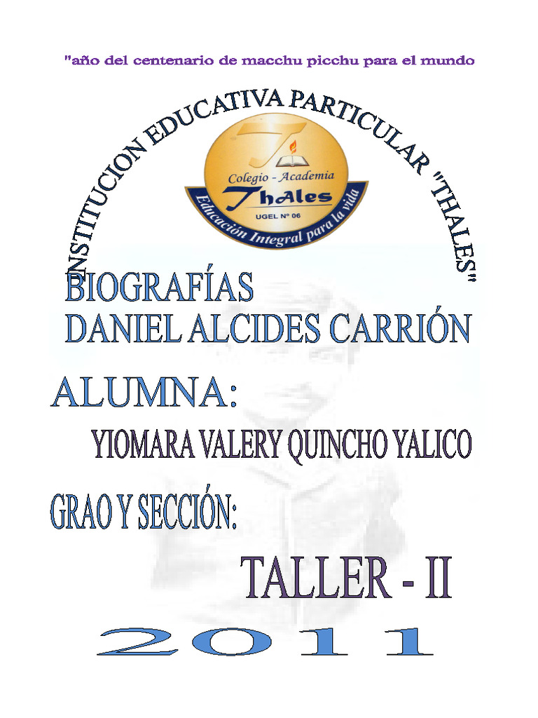 Biografias - Daniel Alcides Carrion | PDF | Medicina CLINICA ...