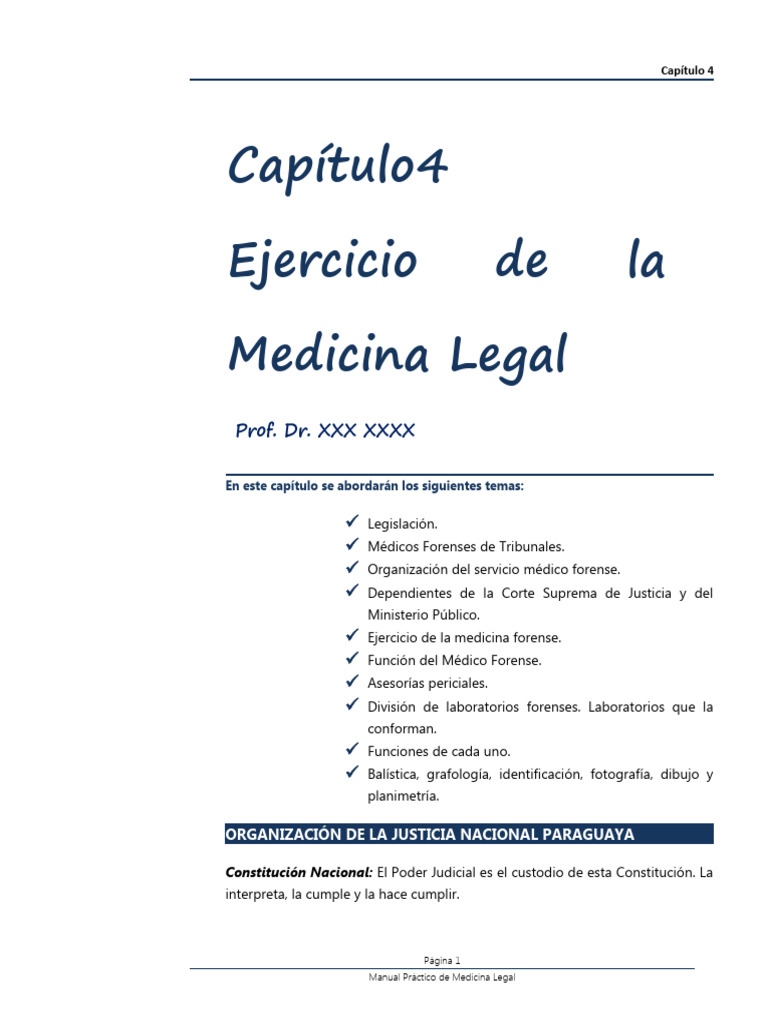 C4 - Ejercicio de La Medicina Legal | PDF | Jurisprudencia médica ...
