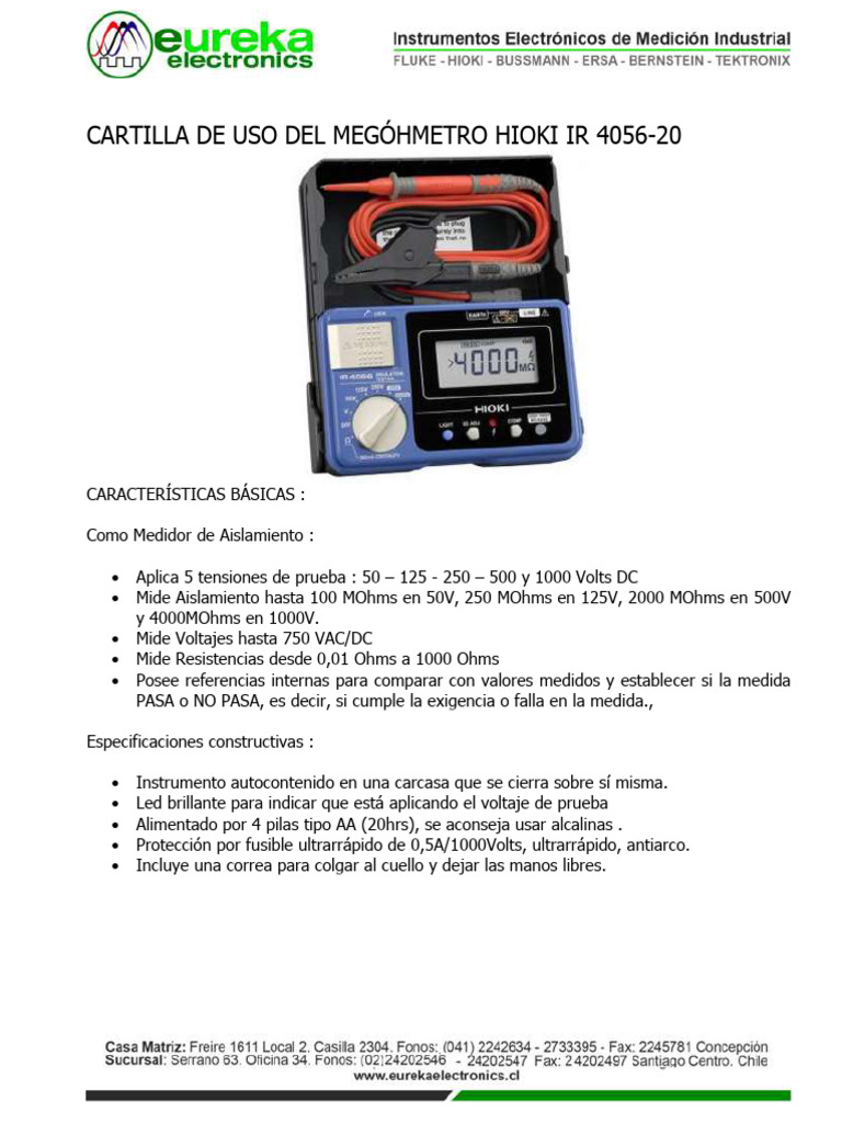 Ir4056-20 Cartilla de Uso en Español | PDF | voltaje | Aislador ...