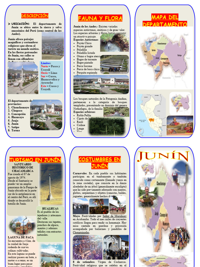 triptico - JUNIN | PDF