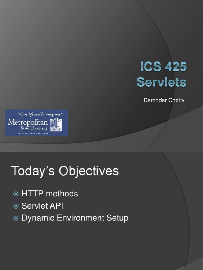 Class3 Servlets 1 Pdf Java Servlet Hypertext Transfer Protocol