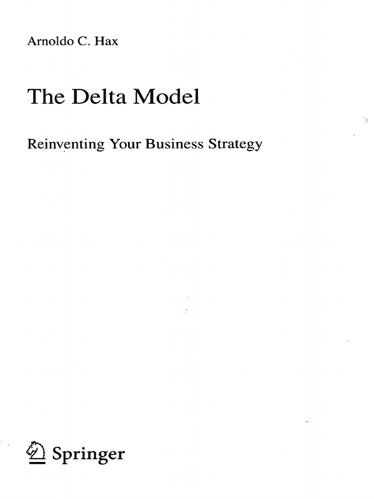 Hax The Delta Model CONTENTS | PDF | Market Segmentation | Business