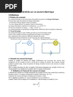 Cours - Lois de L Electricite | PDF | Courant électrique | Tension ...