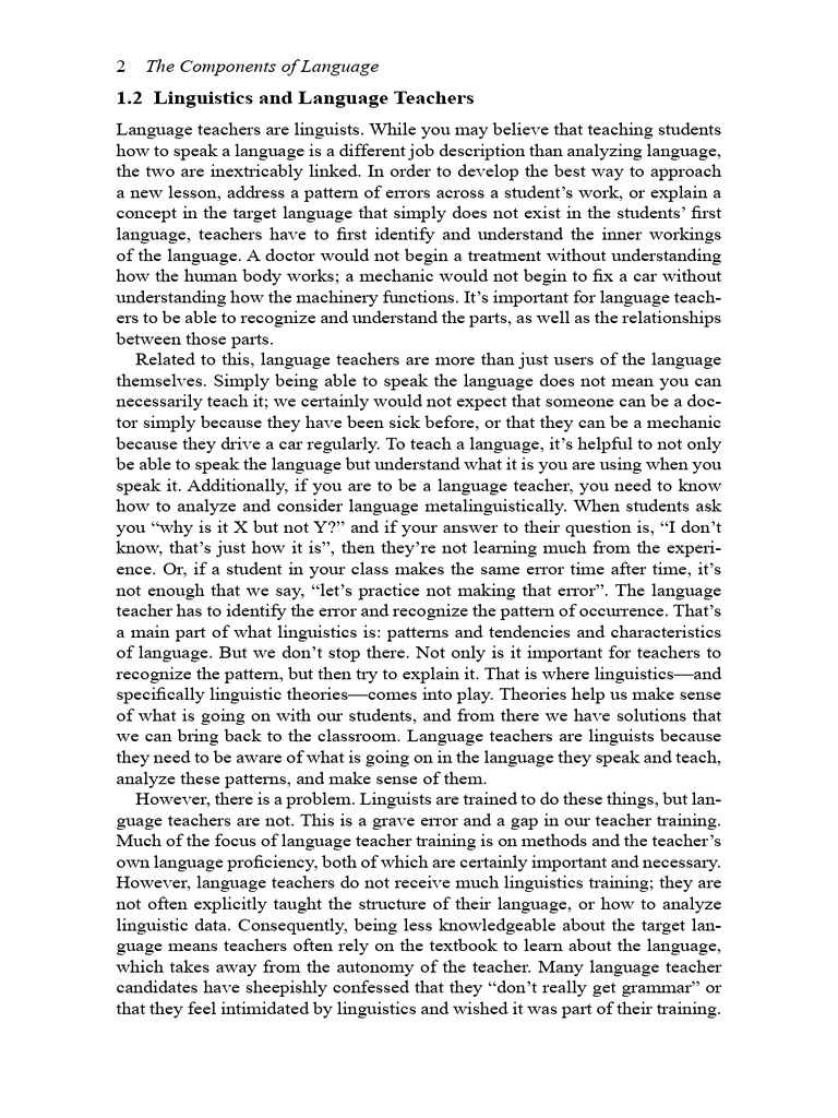 Linguistics For Language Teachers Lessons For Classroom Practice 1nbsped 1138681822 ...