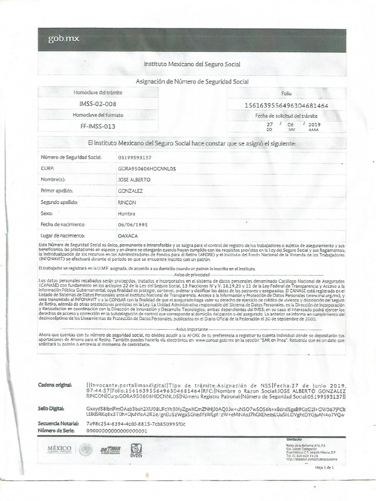 Seguro Jose Alberto Gonzalez | PDF