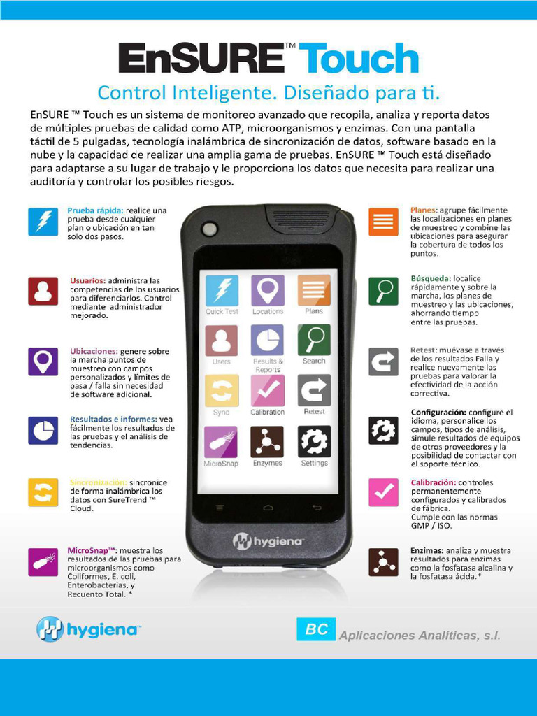 Luminometro - EnSure Touch - esp | PDF