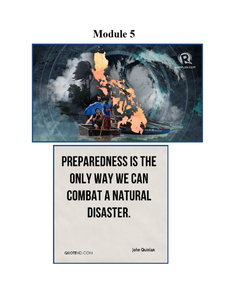 NSTP Module 5 Disaster Management | PDF | Natural Disasters | Emergency ...