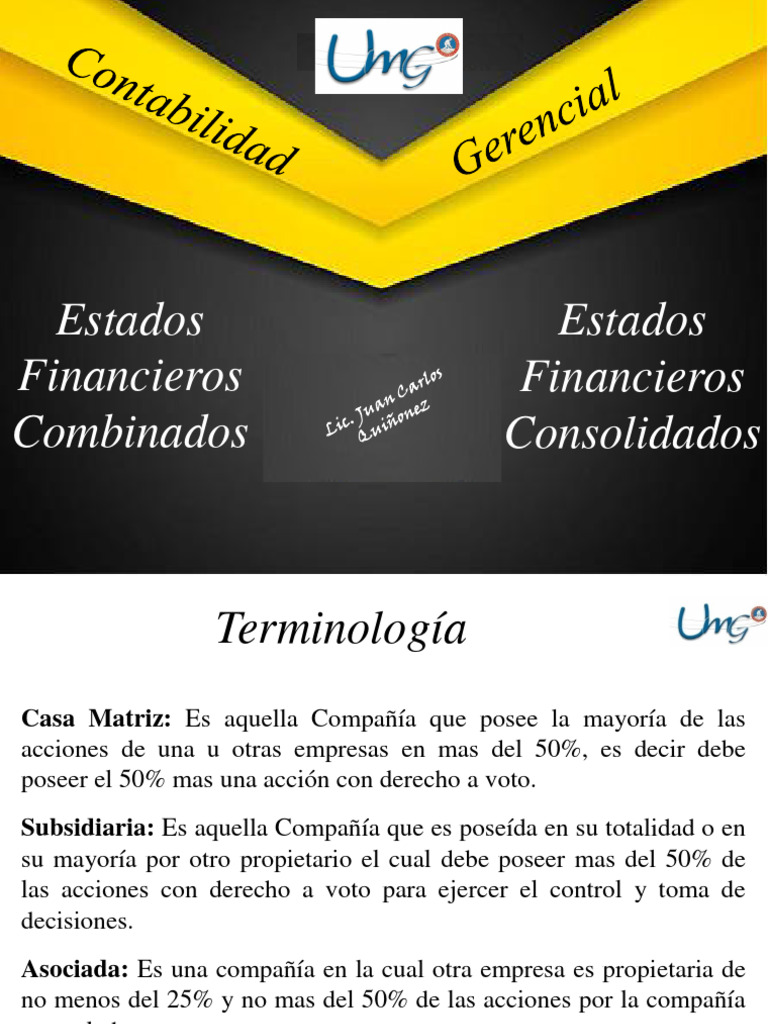 PPT E.F. Combinados 2 | PDF | Estado financiero | Estado de resultados