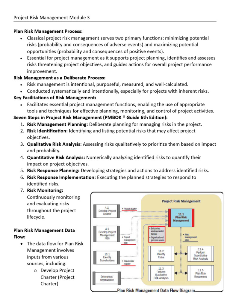 Project Risk Management Module 3 | PDF | Risk | Project Management