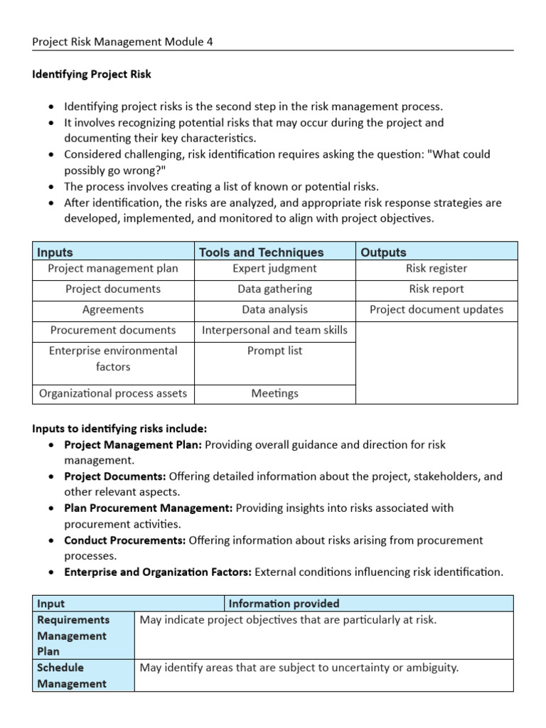 Project Risk Management Module 4 | PDF | Net Present Value | Internal ...