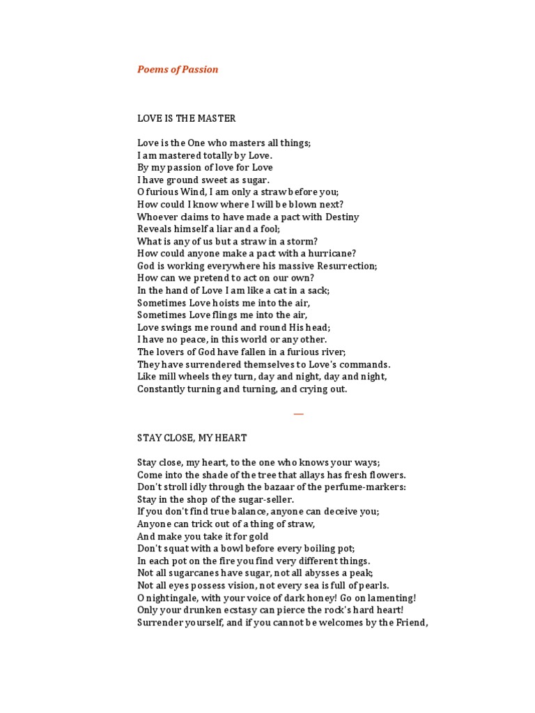 Poems by Rumi | PDF | Rumi | Planets In Astrology