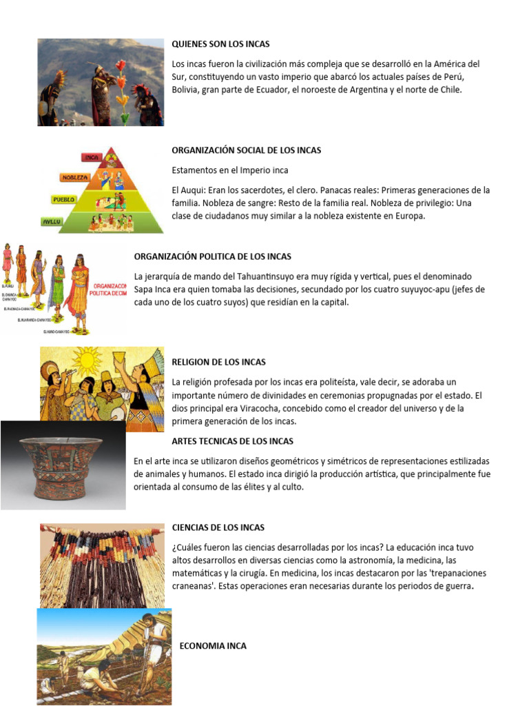 Quienes Son Los Incas | PDF | Imperio Inca