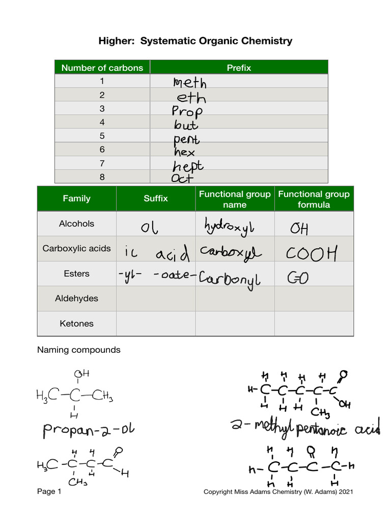 Systematic Organic Chemistry | PDF | Ester | Redox
