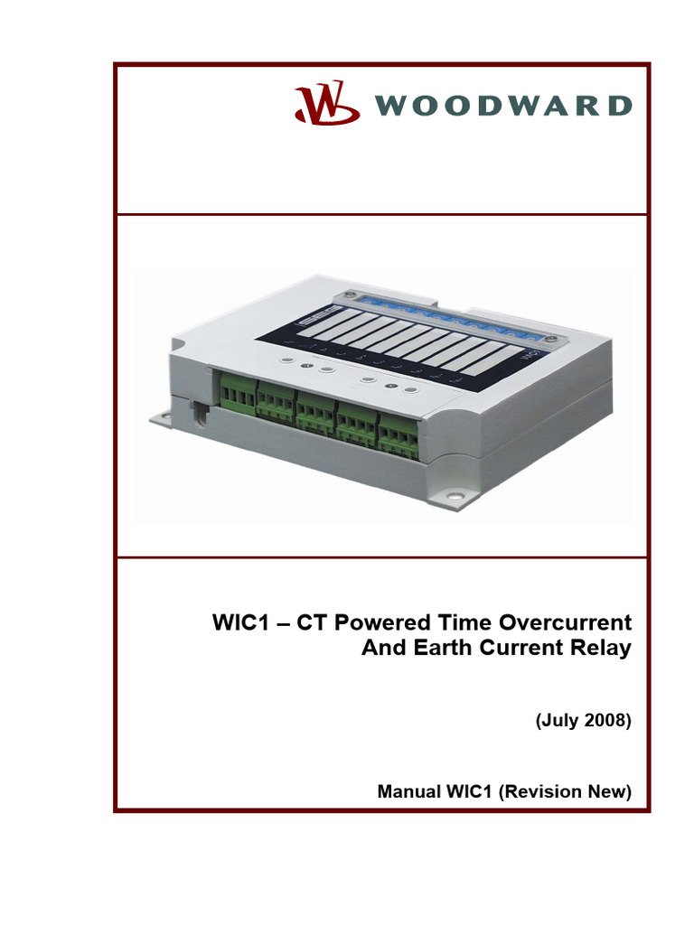 Manual 1860221681-Wic1 - e - TD - WIC1 - 07.08 - GB - Rev New | PDF | Relay | Electromagnetism
