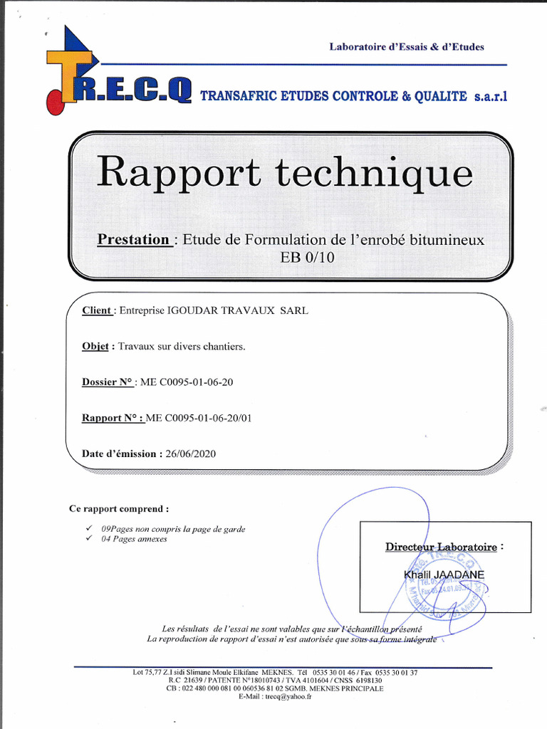 Etude de Formulation Eb | PDF