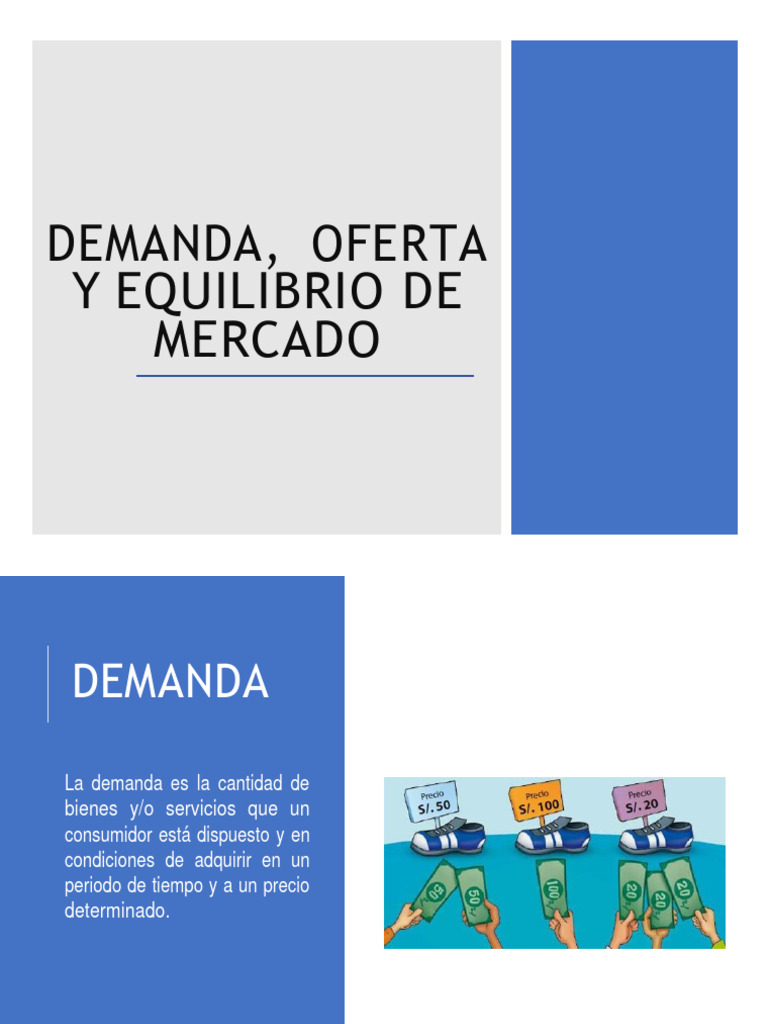Demanda, Oferta y Equilibrio de Mercado Introduccion A La Econommia | Descargar gratis PDF ...